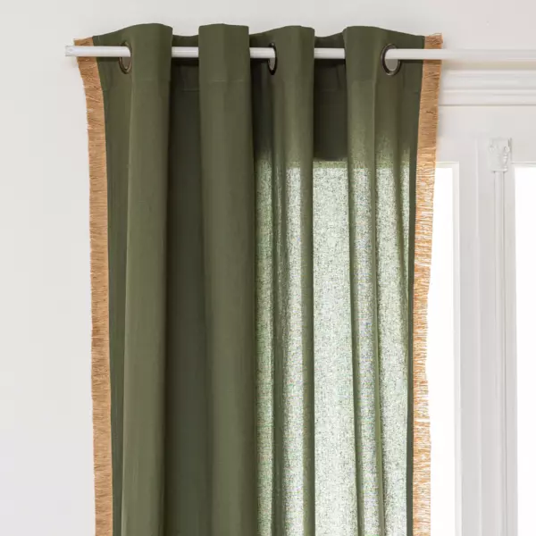 Tenda cotone e juta (140 x 260 cm) Bota Verde cachi - Tende/Tende ...