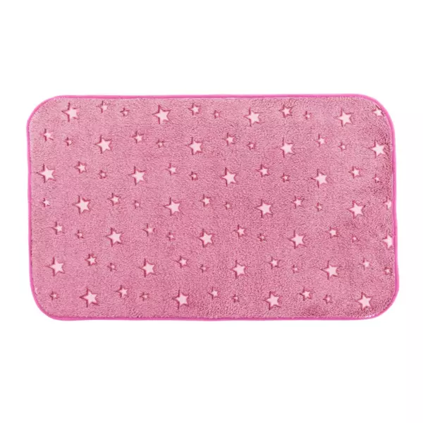 Tapis rectangulaire phosphorescent (80 cm) Fluo Night Rose fuchsia ...
