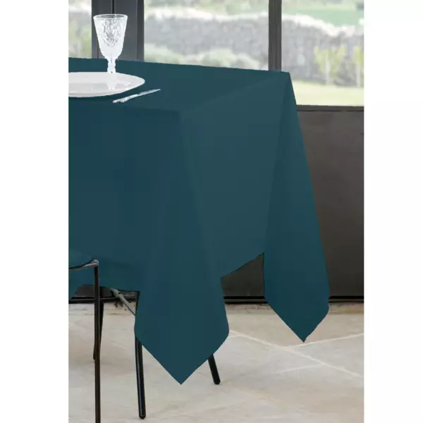 Nappe rectangulaire (300 cm) Nelson Bleu vert - Linge de table - Eminza