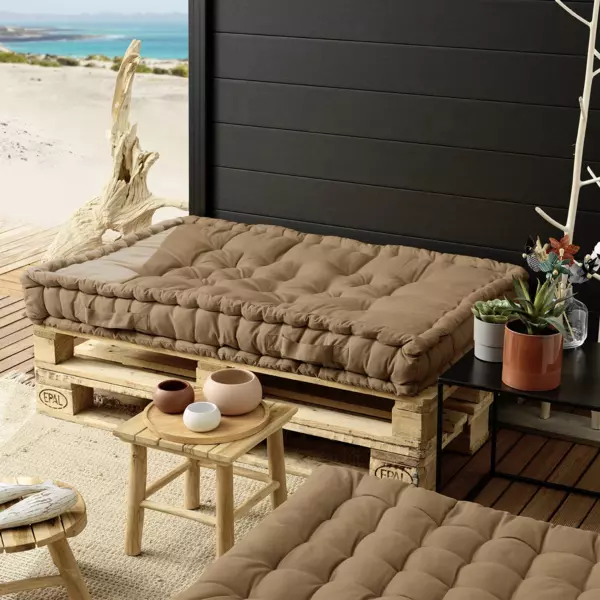 Pallet matras katoen (L120 x 80 cm) Pixel Camel - Outdoor Textiel ...