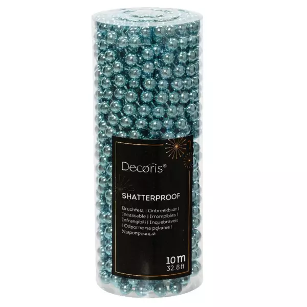 Girlande mit Perlen Alpine Frostblau - Baumschmuck & Kugeln - Eminza