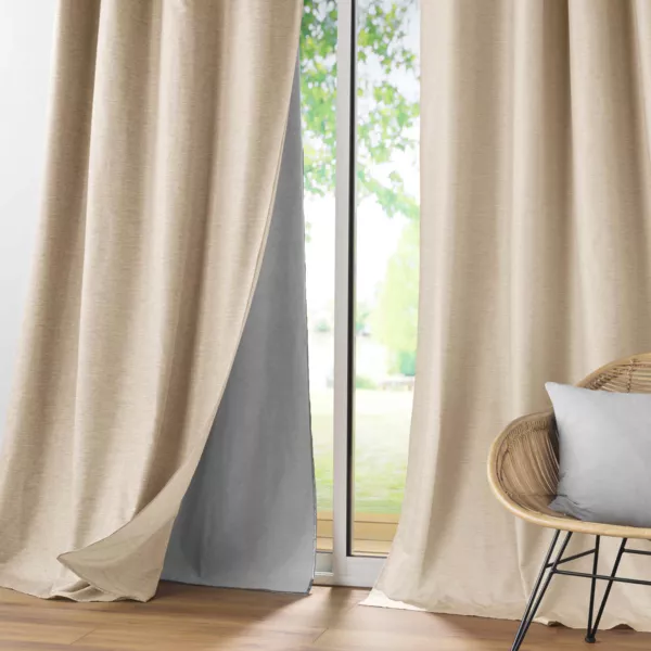Rideau thermique doublure amovible (140 x 260 cm) Coverline Beige ...