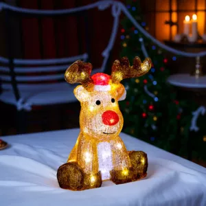 LED Rentier Vito Kaltweiß 40 LEDs - Weihnachts-beleuchtung - Eminza