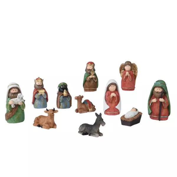 Crèche de Noël, santon de Noël pour la crèche traditionnelle, crèche de ...