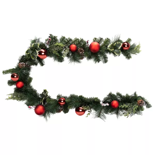 Branche de Noël, déco, couronne de Noël, décoration de Noël, porte d’entrée sur Eminza