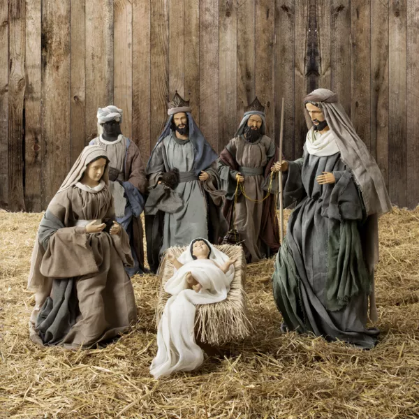 Crèche de Noël, santon de Noël pour la crèche traditionnelle, crèche de ...