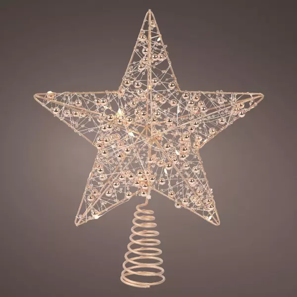 LED Baumspitze Angie Goldfarben/ Warmweiß - Baumschmuck & Kugeln - Eminza
